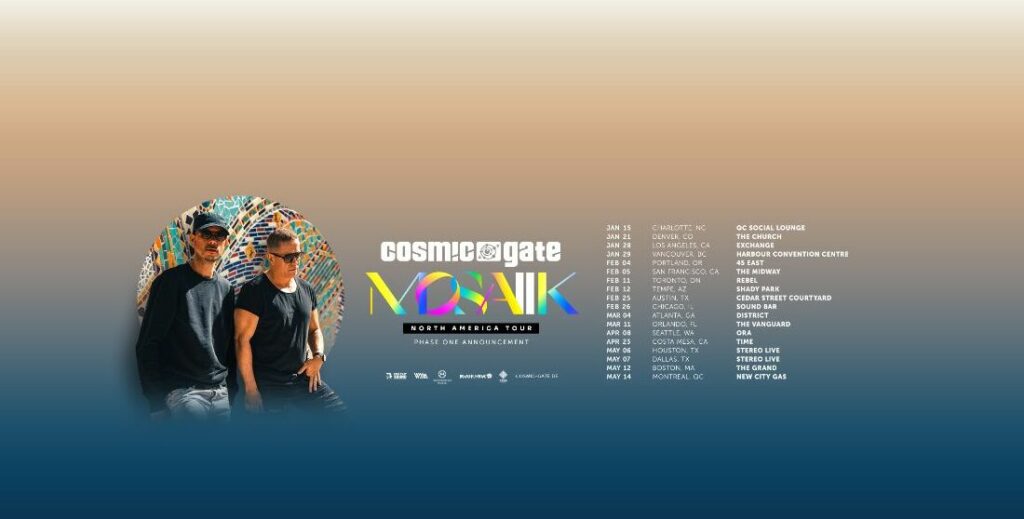 Cosmic Gate anuncian la gira norteamericana de su álbum 'MOSAIIK'