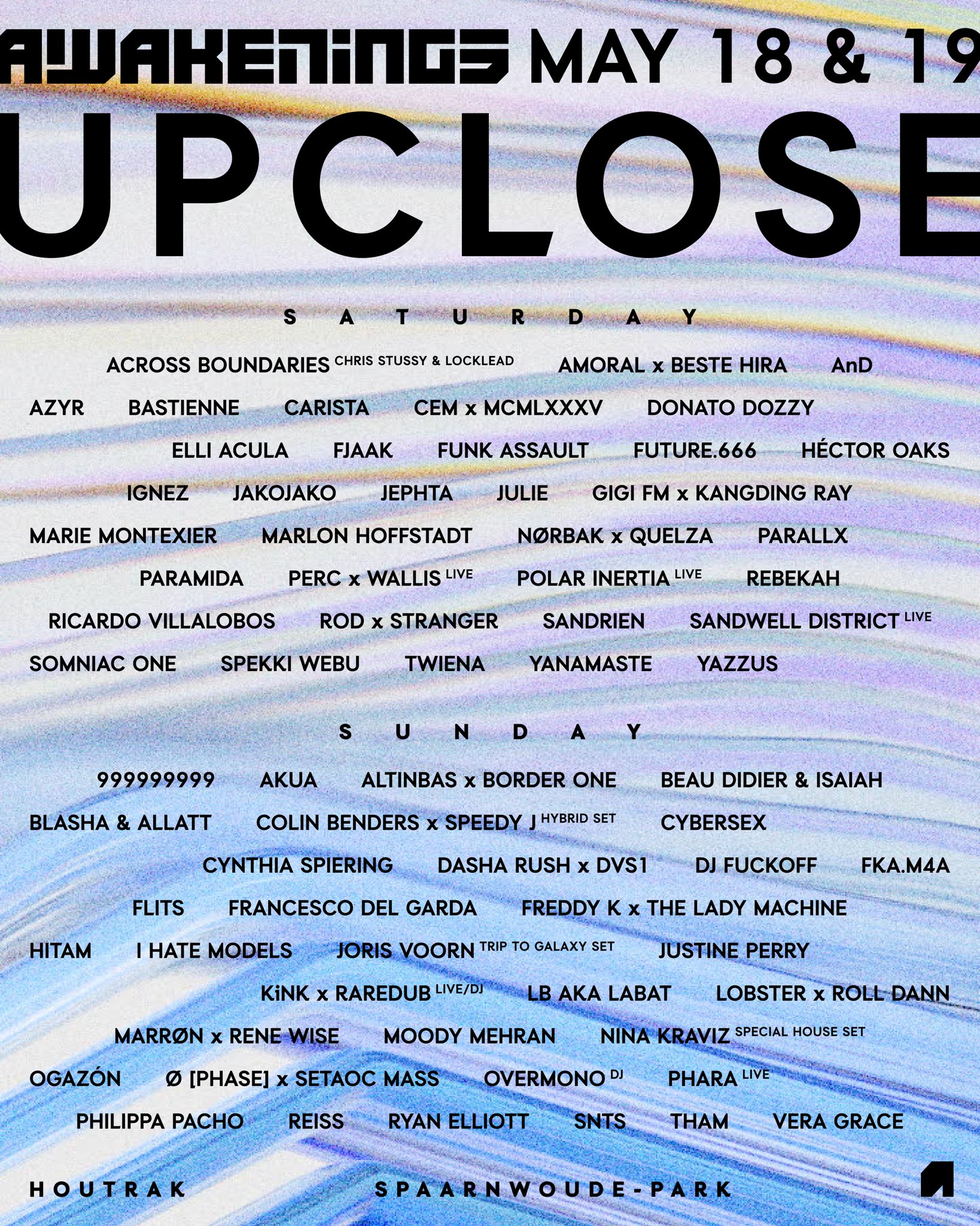 Awakenings desvela el cartel completo de Awakenings Upclose