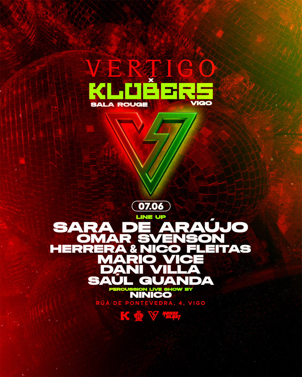 Klubers se alía con la fiesta valenciana Vértigo para una histórica noche de Tech House en Vigo ...