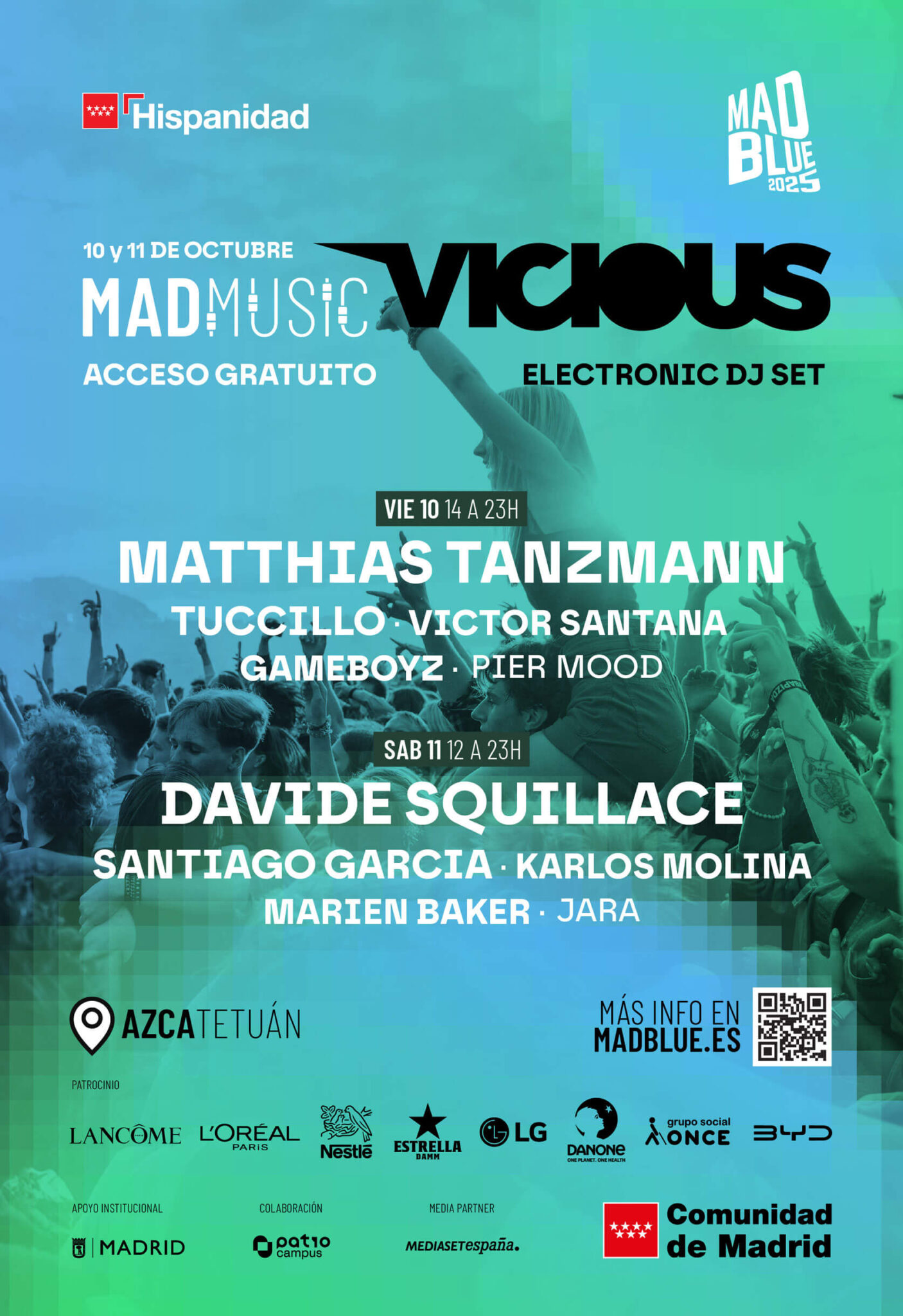 MadBlue Fest 2025: El corazón de Madrid vibra al ritmo de la electrónica - Vicious Magazine